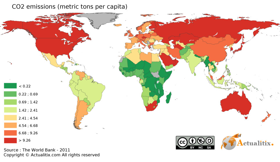Two maps: climate responsibility and climate vulnerability – The ...