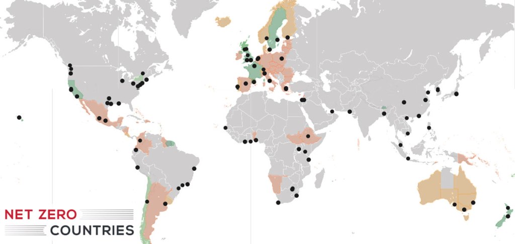 The spread of national net zero targets – The Earthbound Report