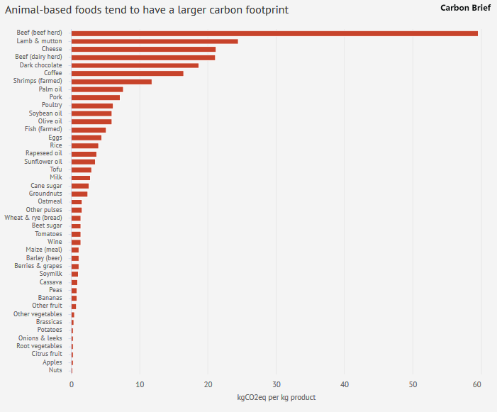 The footprint of animal based foods – The Earthbound Report